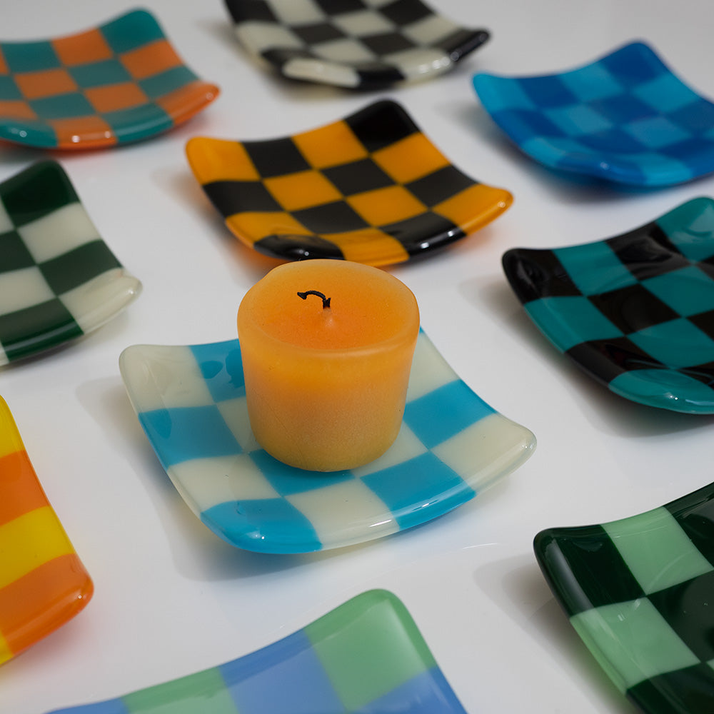 8cm Chequered Dual Coloured Shallow Dish - Oceanside Collection – David ...